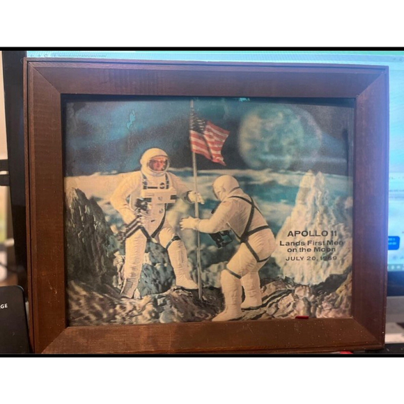 Unbranded | Art | Vintage Apollo 1 Lands First Men On The Moon July 2 ...